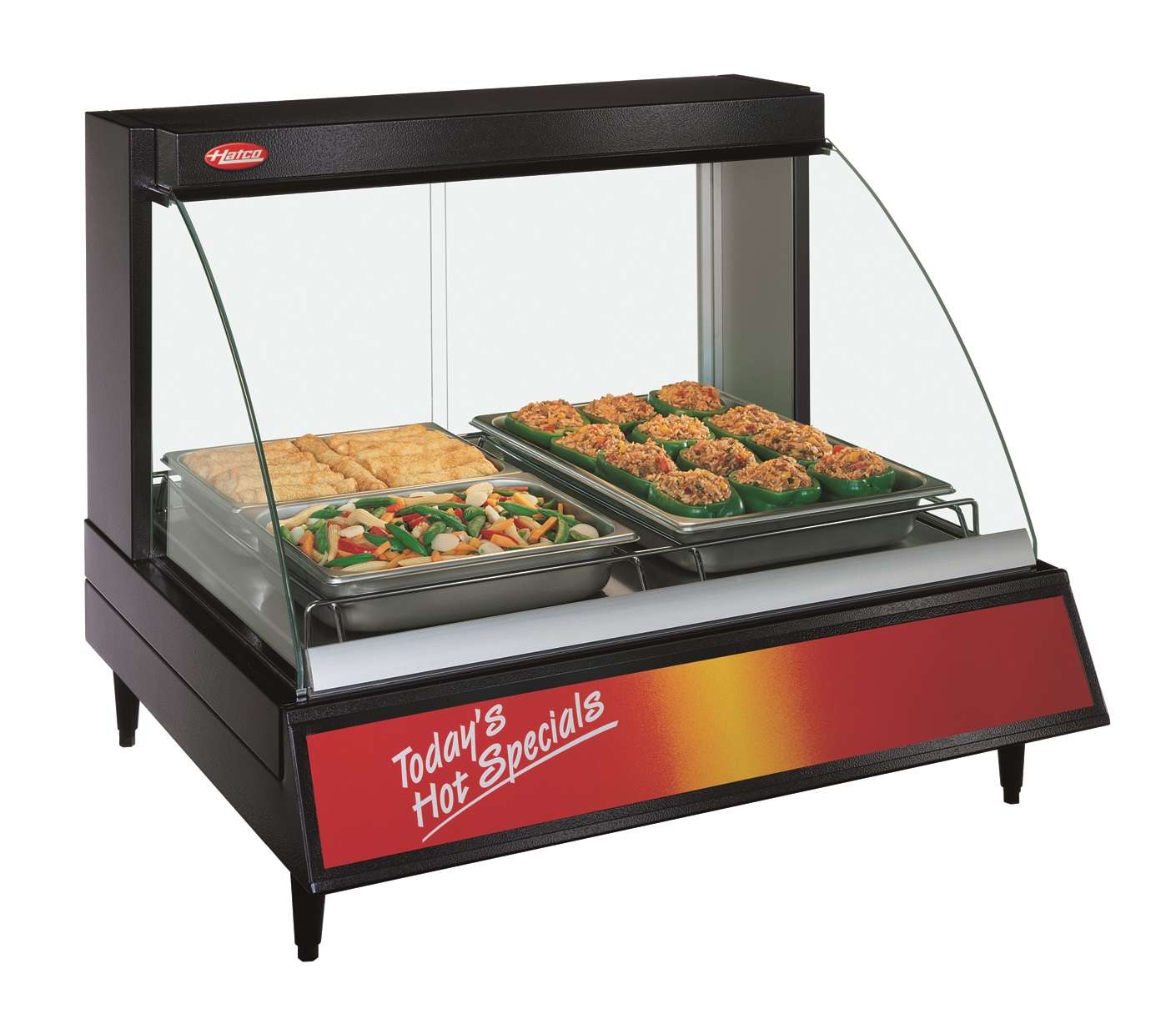 Hatco GRCD-2P Glo-Ray Designer Heated Display Case | CKitchen.com
