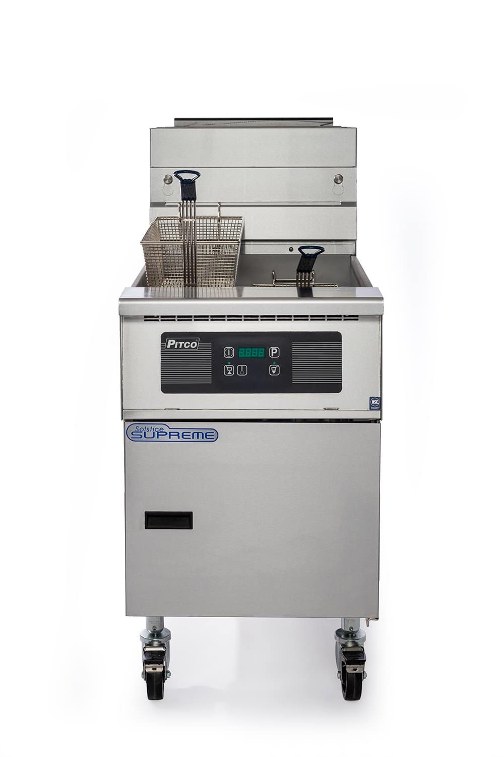 Pitco SSH75-1FD Solstice Supreme™ 75 lb. Gas Floor Model Full Pot Fryer