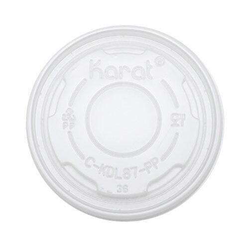 FLAT LID FOR 5 OZ PAPER COLD/HOT FOOD CONTAINER 20/50/1000