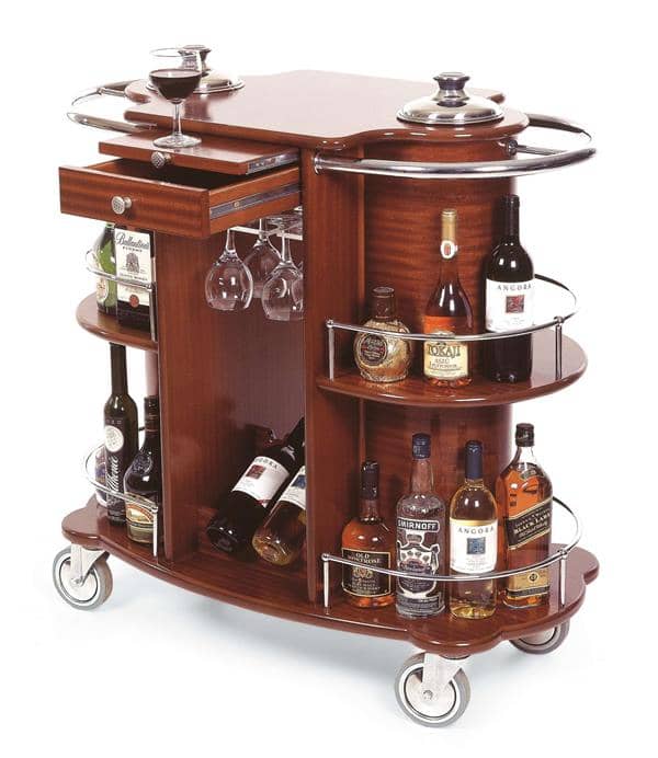 Geneva 70260 Wine/Liquor Cart-Bordeaux