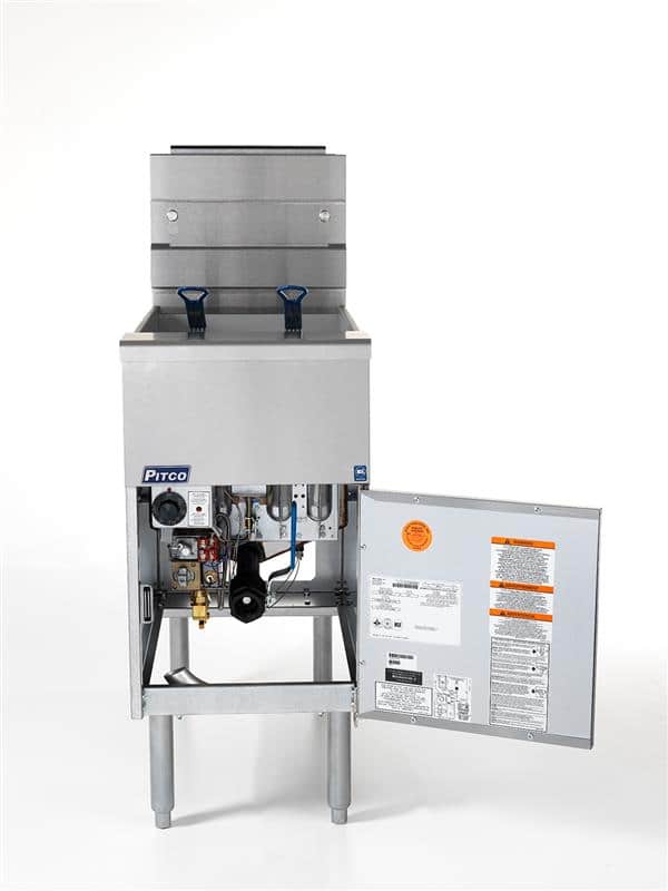 Pitco SG14-S Solstice Series 40-50 lb. Gas Floor Model Full Pot Fryer