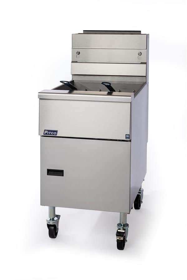 Pitco SG18-S Solstice Series 70-90 lb. Gas Floor Model Full Pot Fryer