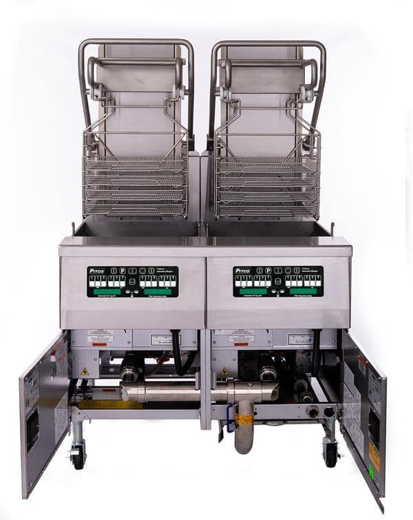 Pitco SGLVRF-2/FD Solstice Supreme (2) 76 lb. Full Tanks Gas Floor Fryer