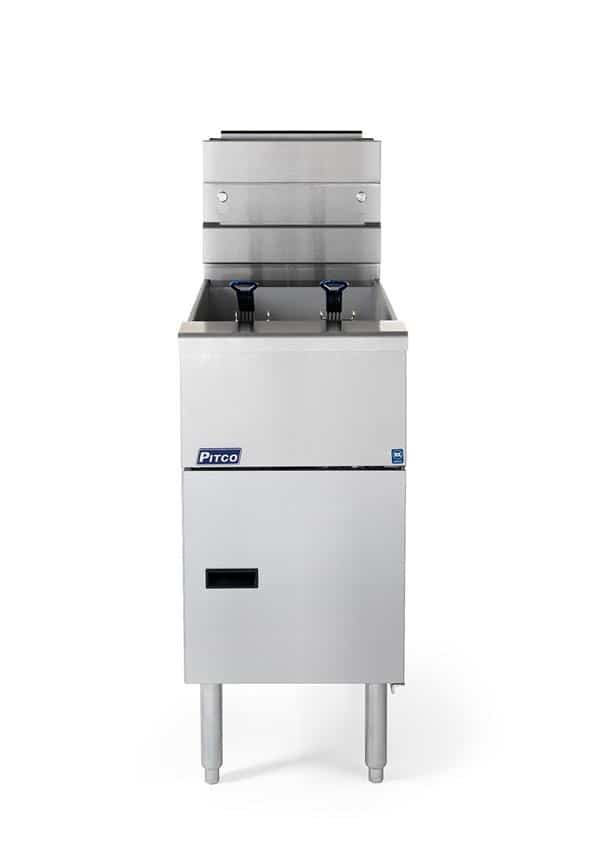 Pitco VF-35S Value Fryer Series 35 lb. Gas Floor Model Full Pot Fryer