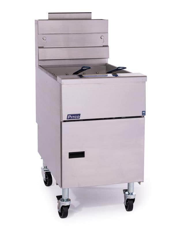 Pitco VF-65S Value Fryer Series 65 lb. Gas Floor Model Full Pot Fryer