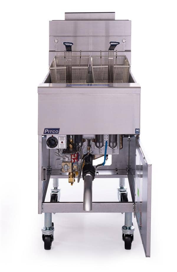 Pitco VF-65S Value Fryer Series 65 lb. Gas Floor Model Full Pot Fryer