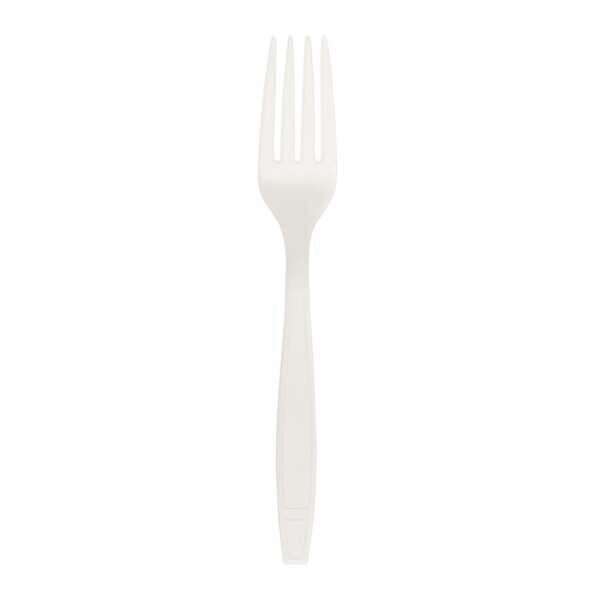 Plastic Fork, Natural, Heavy Weight, Compostable, 100/PK