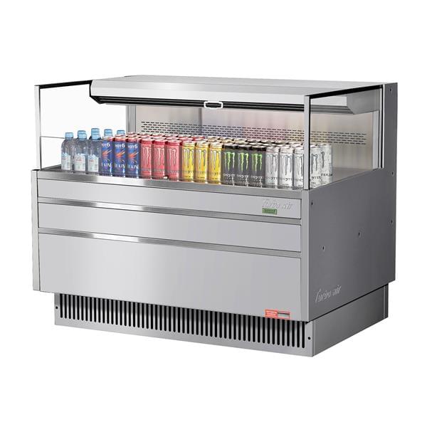 Turbo Air TOM-48L-UF-S-1S-N 46.75'' Air Curtain Open Display Merchandiser