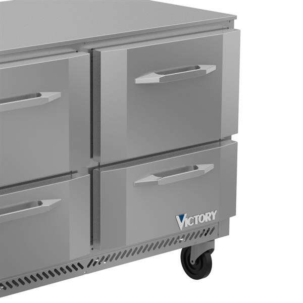 Victory Refrigeration VURD48HC-4 48.00'' 2 Section Undercounter ...