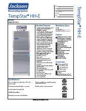 Jackson WWS TEMPSTAR HH-E W/O TempStar® Dishwasher
