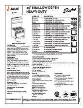 Jade Range JBR-6-36C Restaurant Gas Range | CKitchen.com