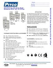 Pitco SG14-S Solstice Series 40-50 lb. Gas Floor Model Full Pot Fryer