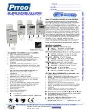 Pitco SSH55-3FD Solstice Supreme (3) 40-50 lb. Full Tanks Gas Floor Fryer