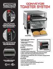 Waring CTS1000 Conveyor Toaster - 120 Volts, 450 Slices Per Hour