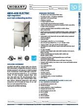 Hobart AM16-ASR-2 Dishwashing Machine, door type