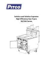 Pitco SSH75-3FD Solstice Supreme (3) 75 lb. Full Tanks Gas Floor Fryer